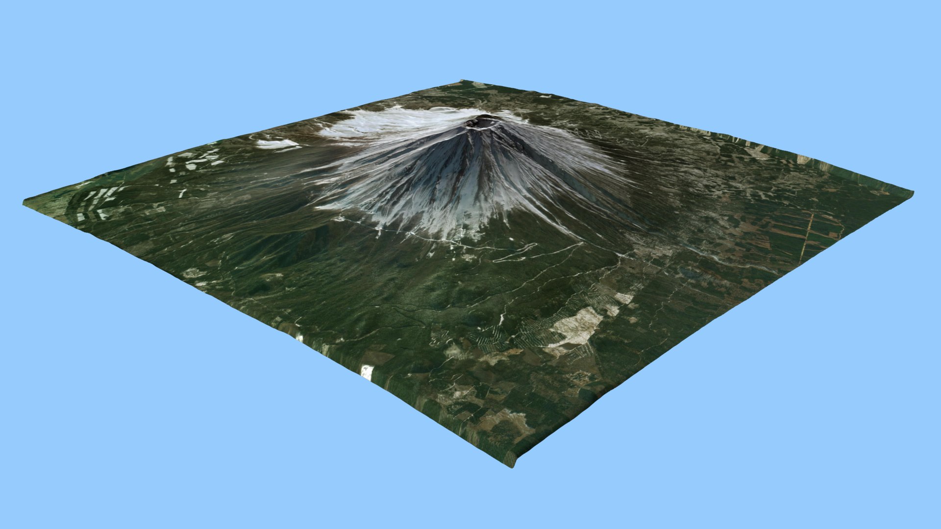 Landscape Mount Fuji Model - TurboSquid 1489079