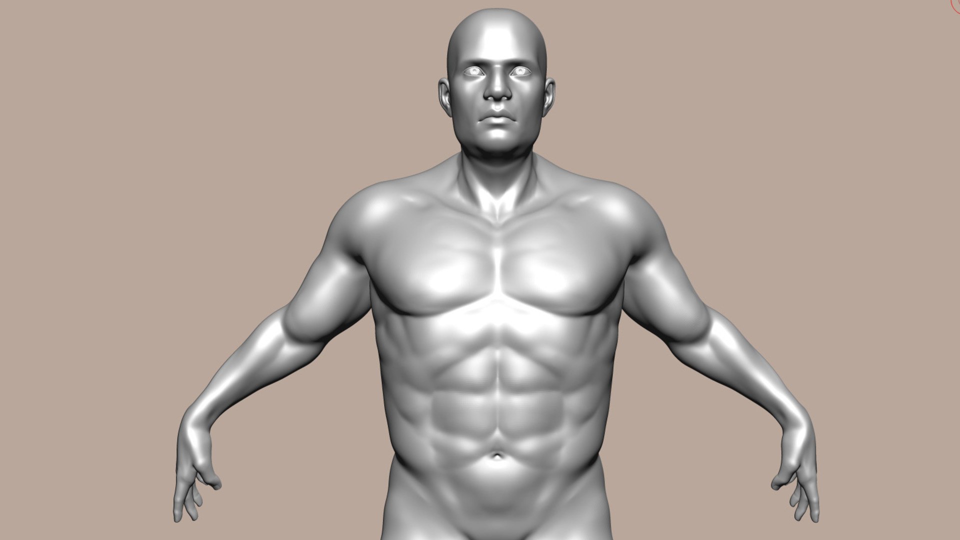 Fat Muscular Guy 3D - TurboSquid 1909265