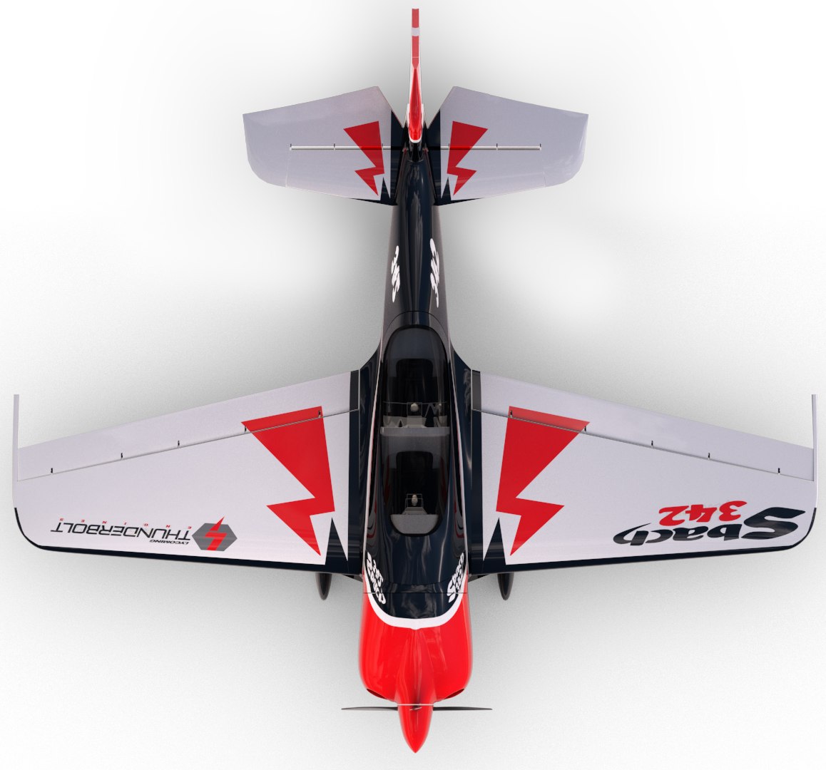 3d Sbach 342 Aerobatic Xa-42 Model