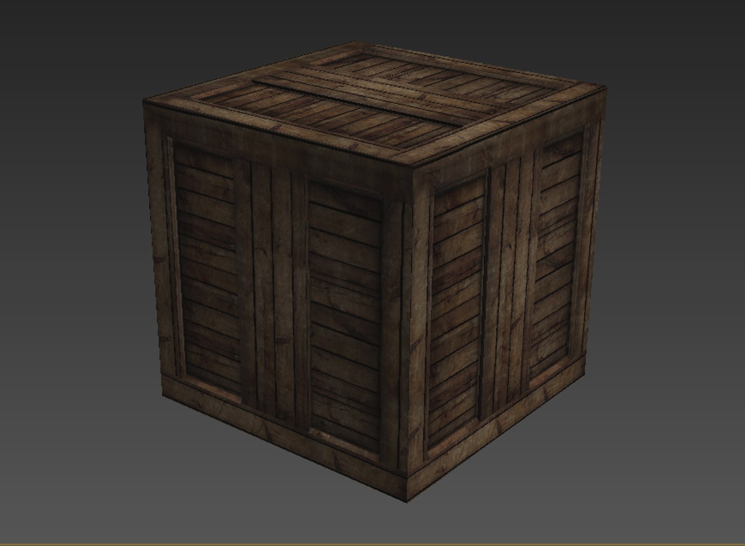 3d Model Of Contains Chest Crate