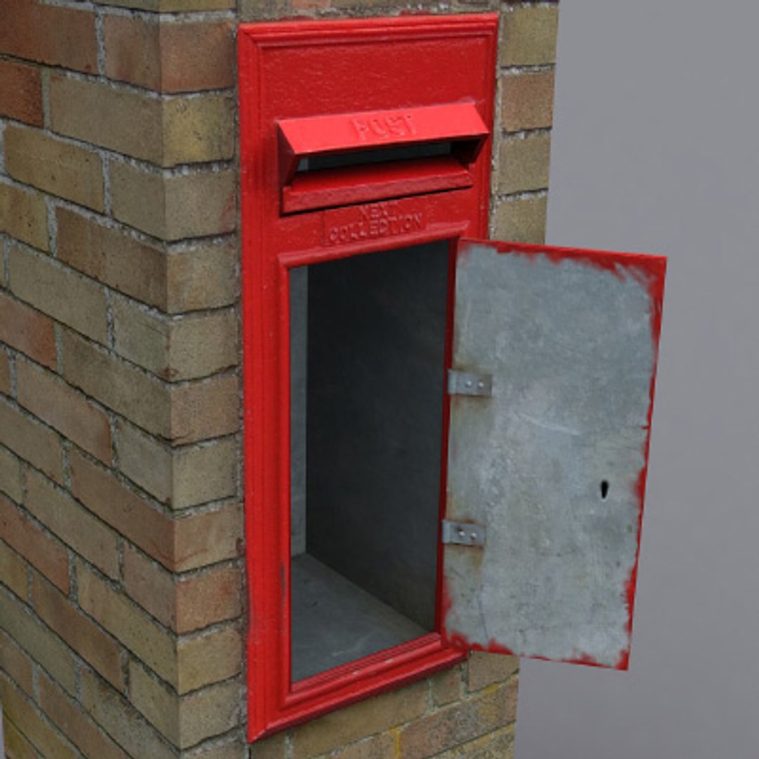 3ds max village postbox post