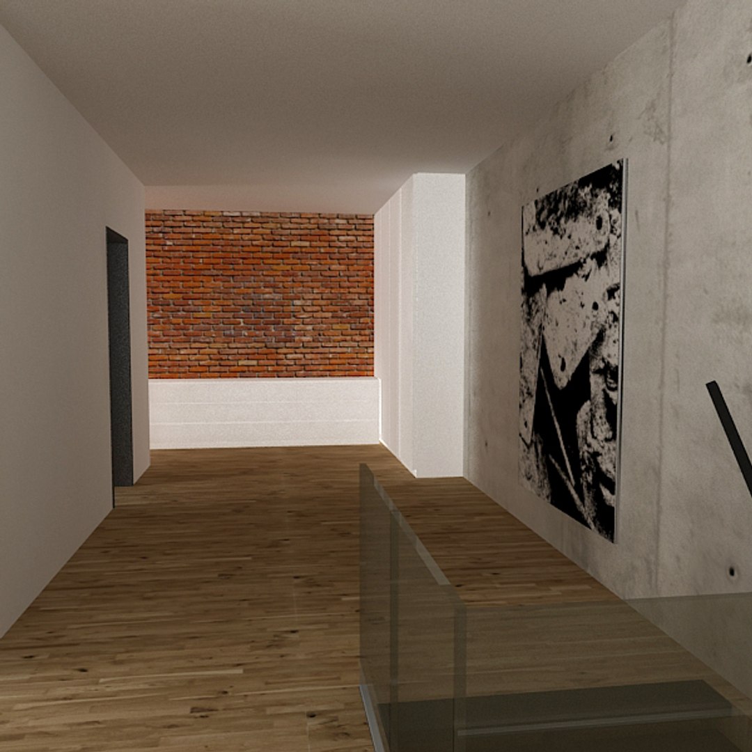 3d Model Loft Scene