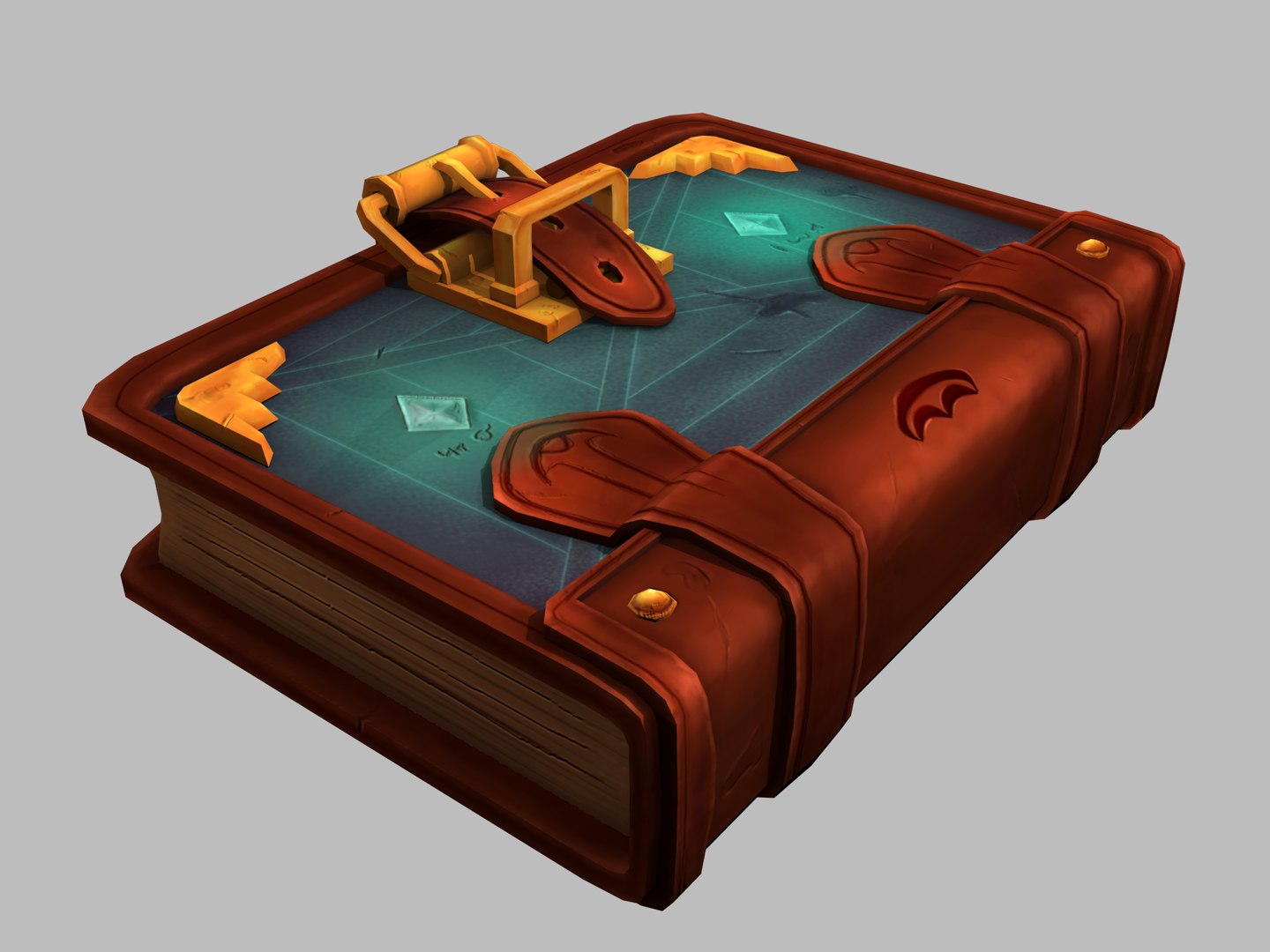 Magic Book Leather Foliant Model - TurboSquid 1280909