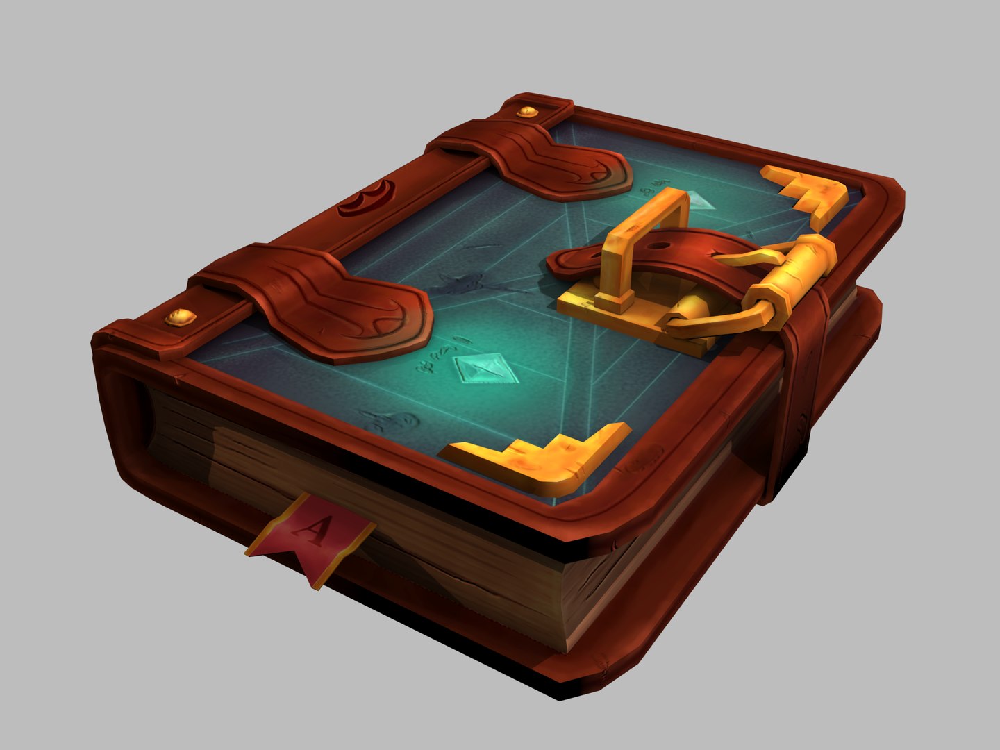 Magic Book Leather Foliant Model - TurboSquid 1280909