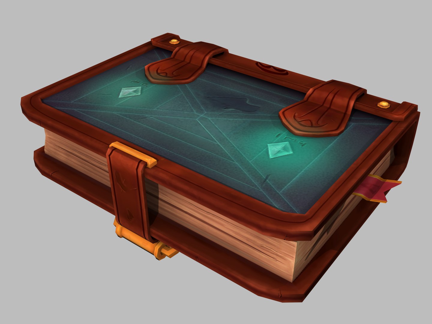 Magic Book Leather Foliant Model - TurboSquid 1280909