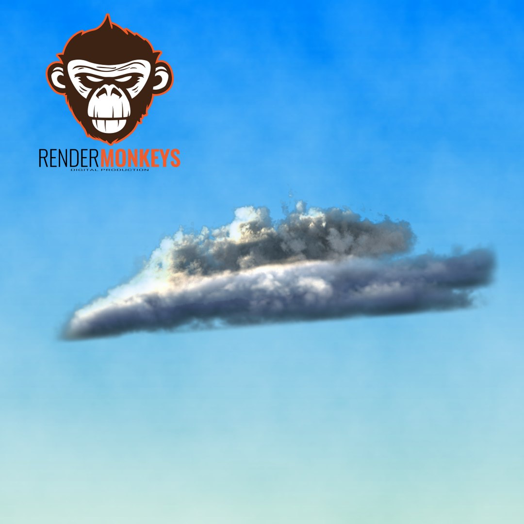 3d set 3 cloud fluid model