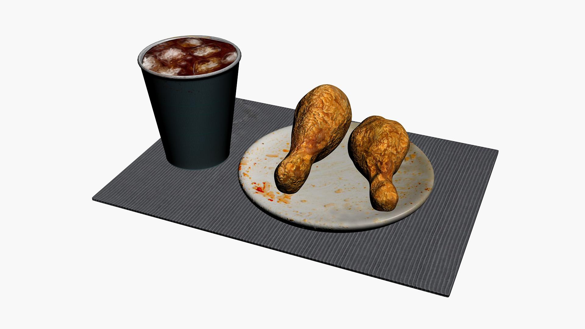 3D Fried Chicken - TurboSquid 2175966