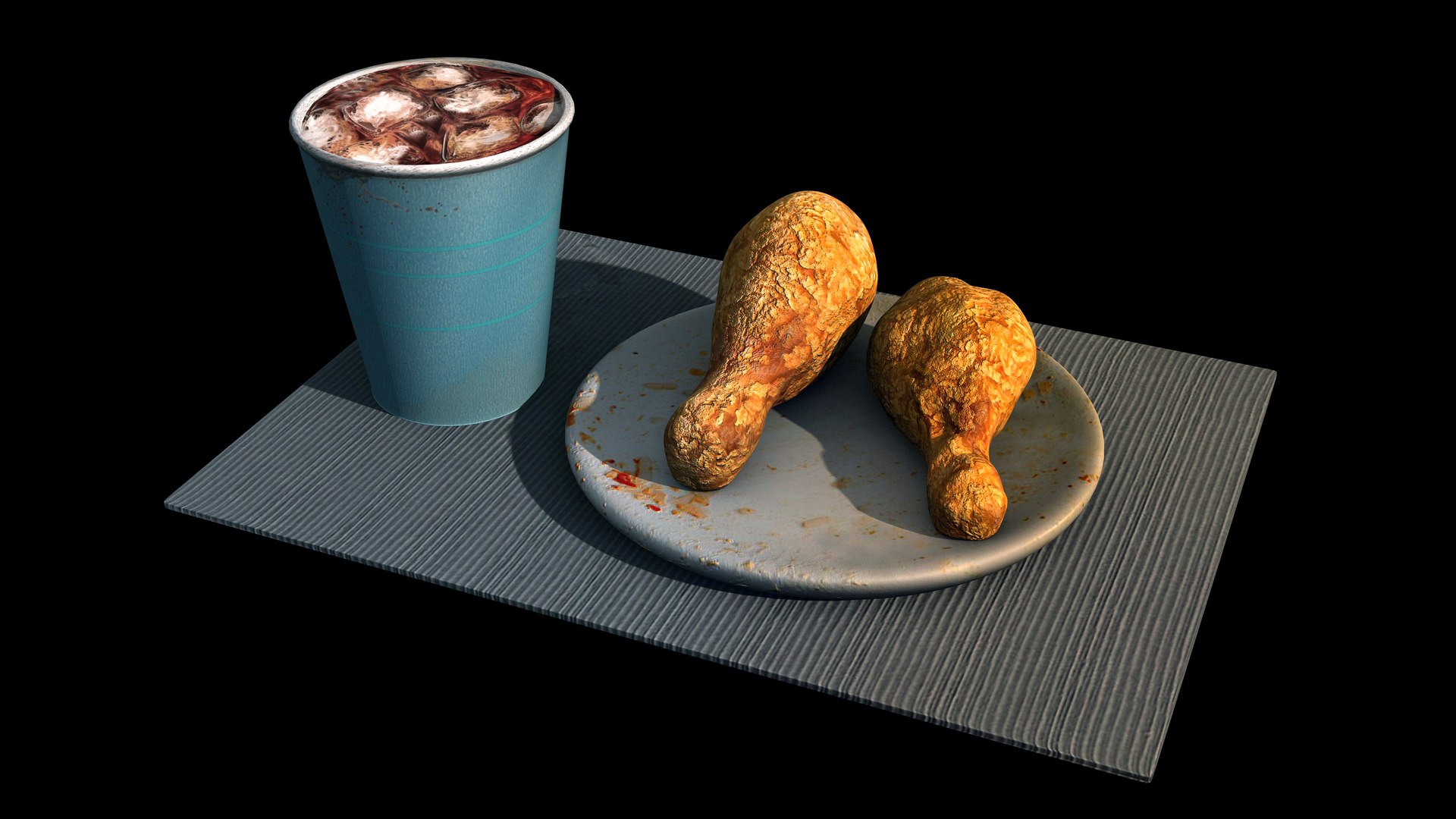 3D Fried Chicken - TurboSquid 2175966