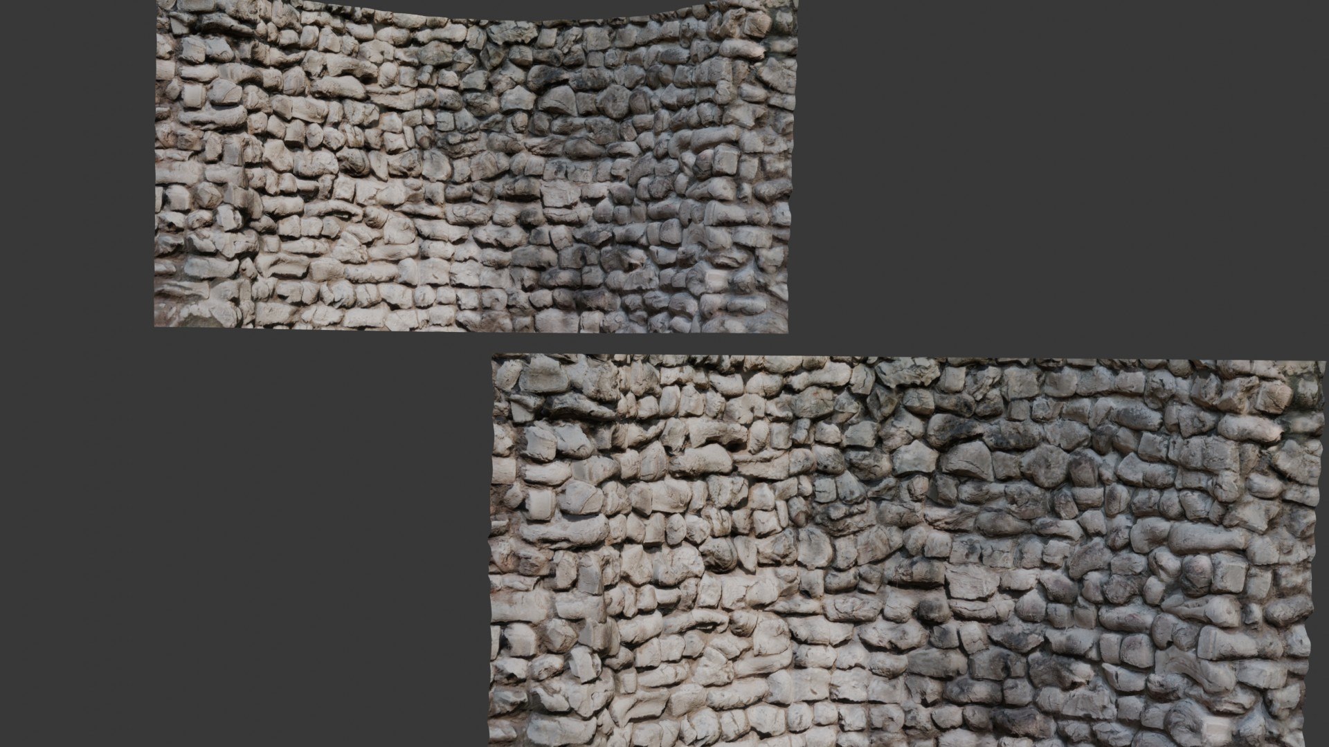 3D Tone Brick Wall Scan Model - TurboSquid 2395506