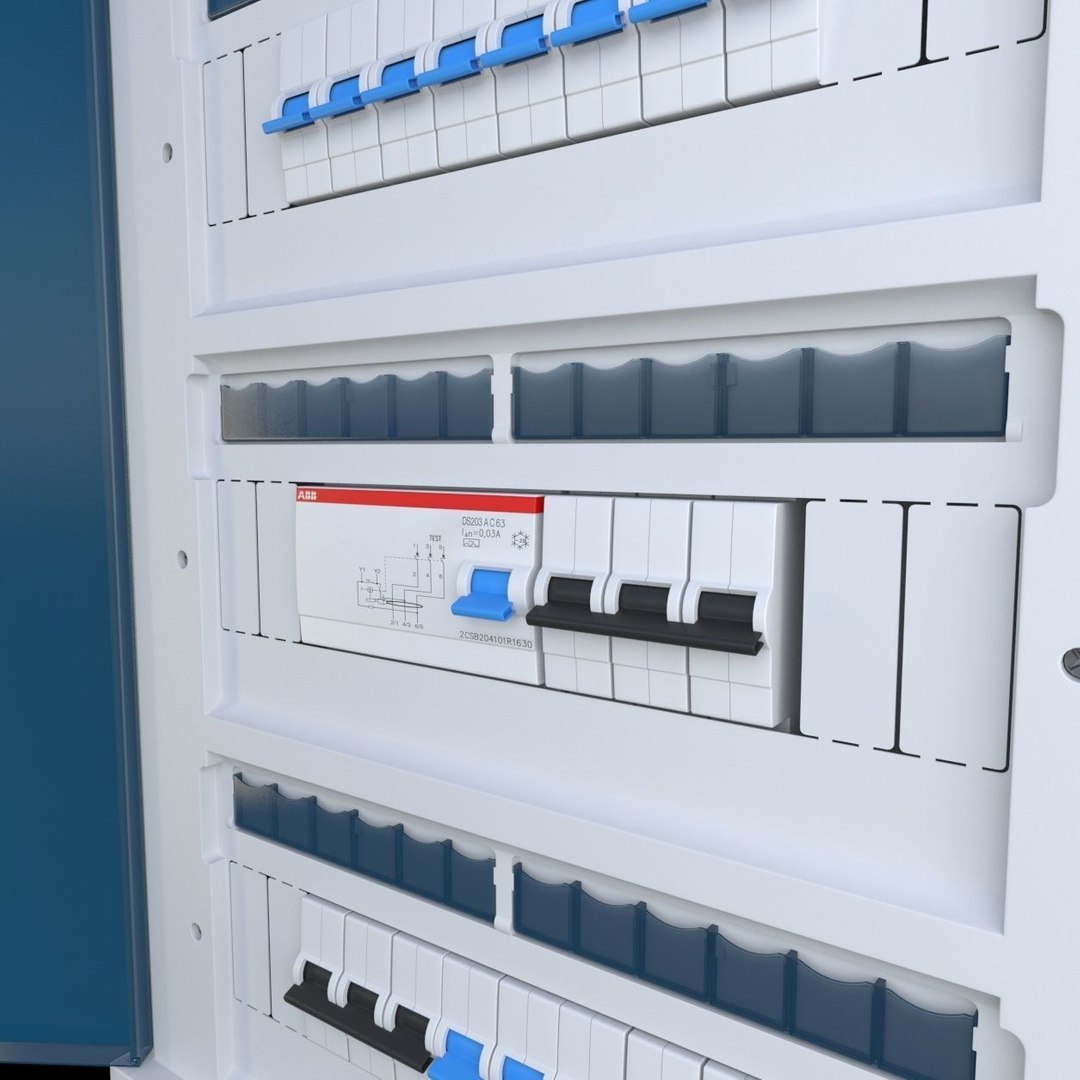 Electrical Fuse Box 3D - TurboSquid 1424269