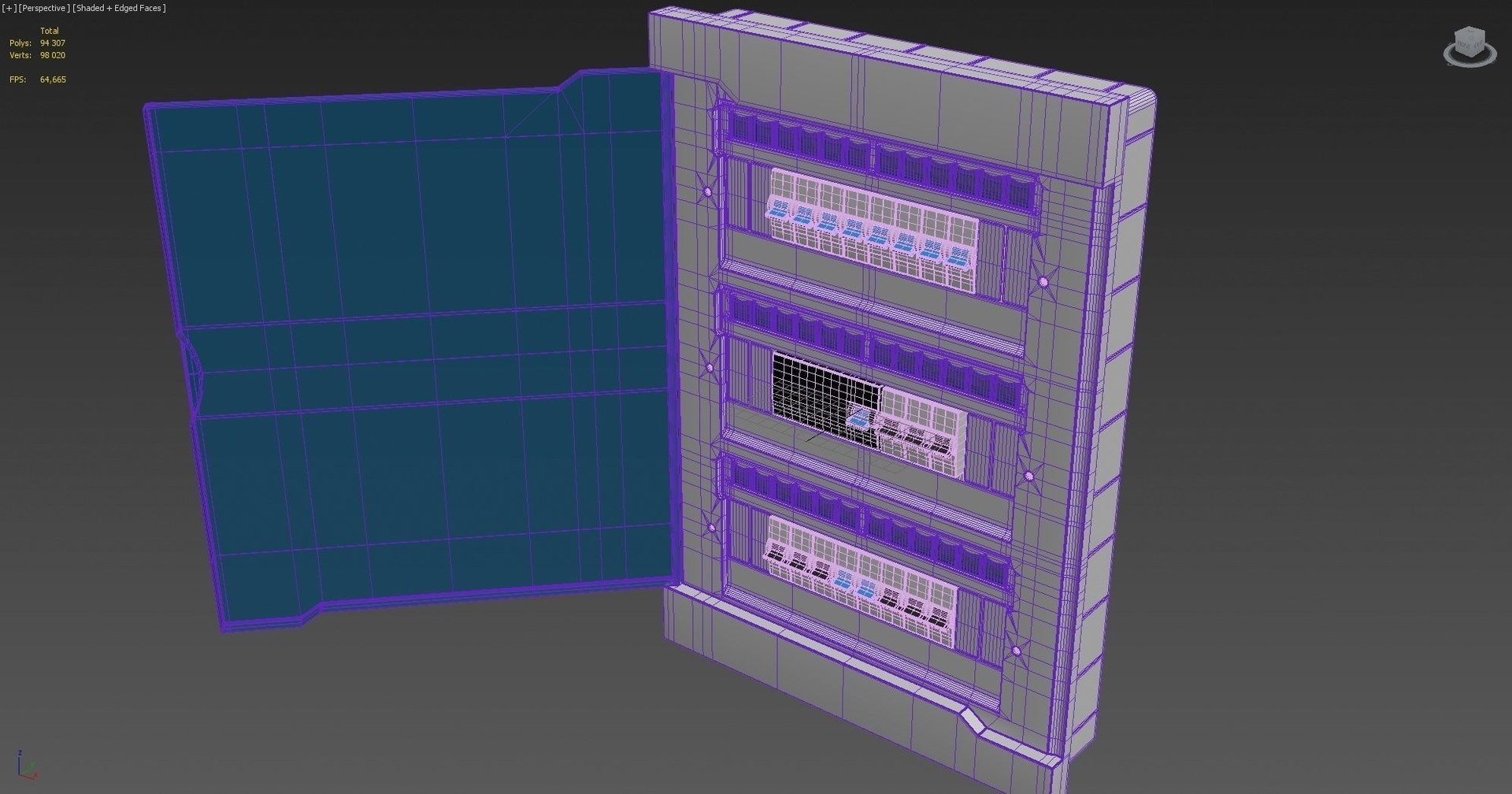 Electrical Fuse Box 3D - TurboSquid 1424269