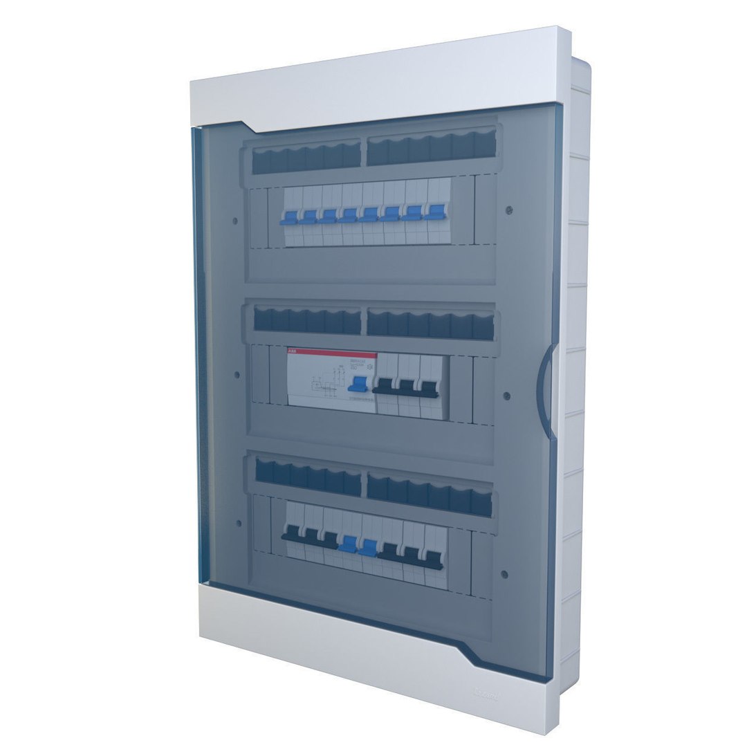 Electrical Fuse Box 3D - TurboSquid 1424269