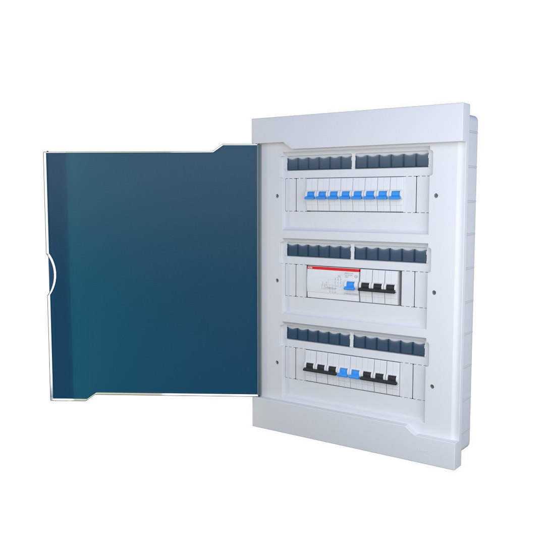 Electrical Fuse Box 3D - TurboSquid 1424269