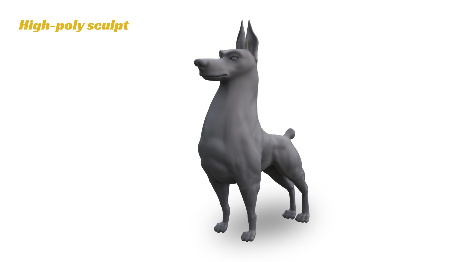 Doberman stylized Rigged model - TurboSquid 2067070