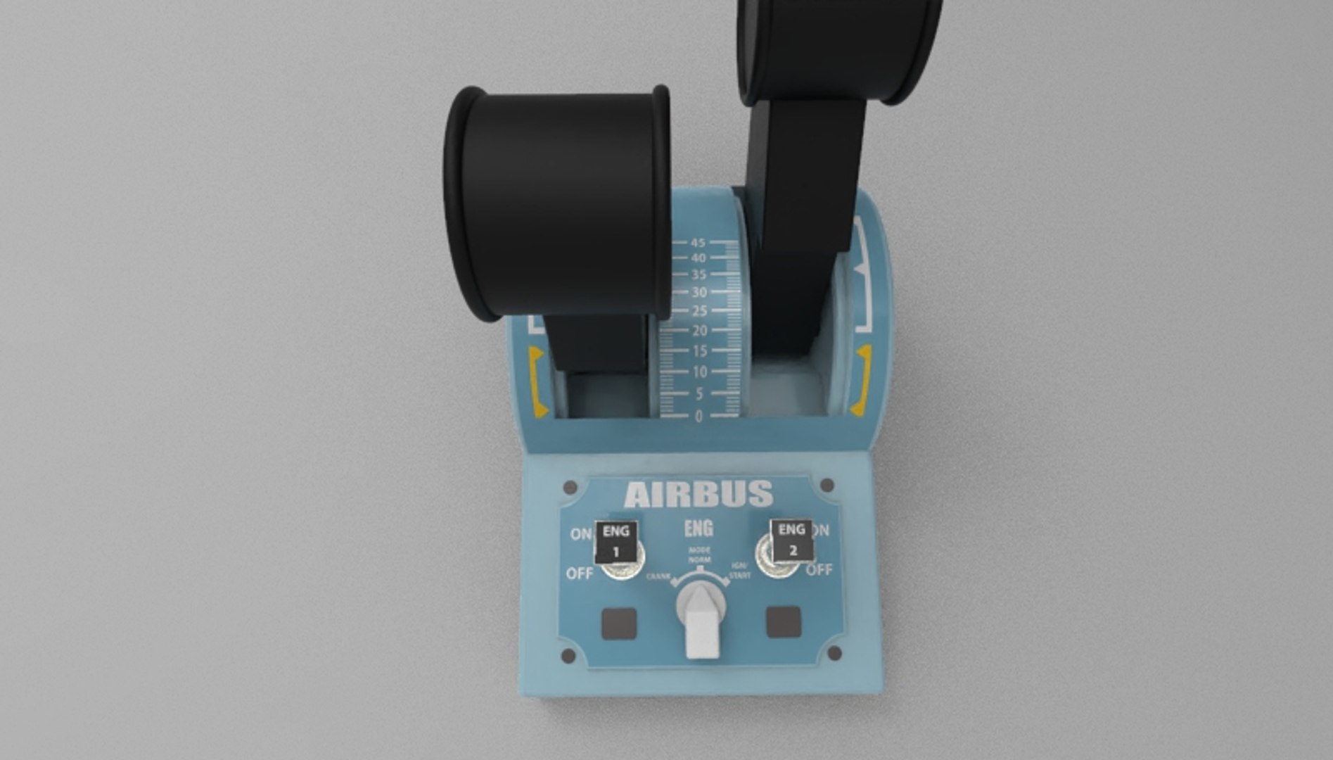 3D Thrustmaster A320 Throttle Quadrant Model - TurboSquid 1596096