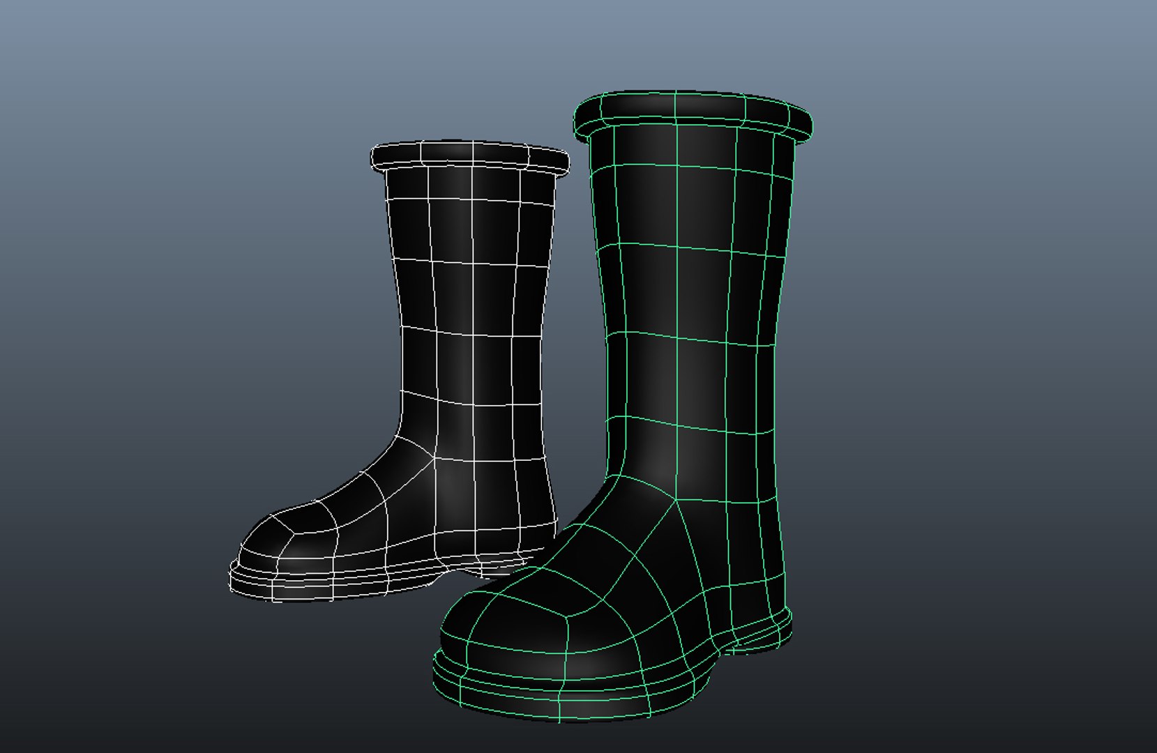 3d Model Long Boots