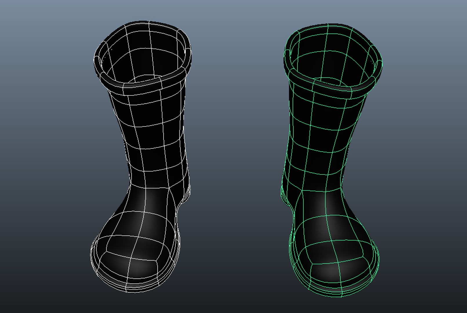 3d Model Long Boots