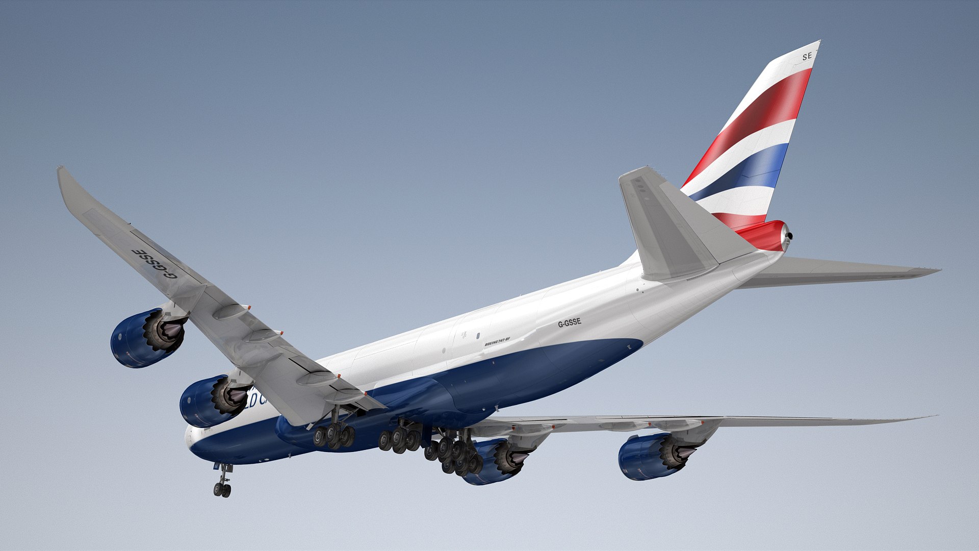 Boeing 747-8F British Airways World Cargo 3D Model - TurboSquid 2158512