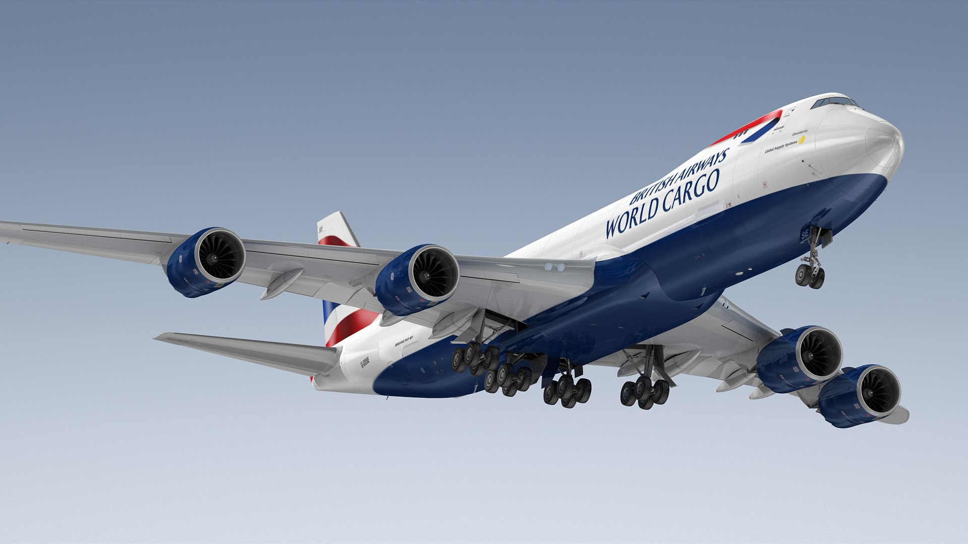Boeing 747-8F British Airways World Cargo 3D Model - TurboSquid 2158512