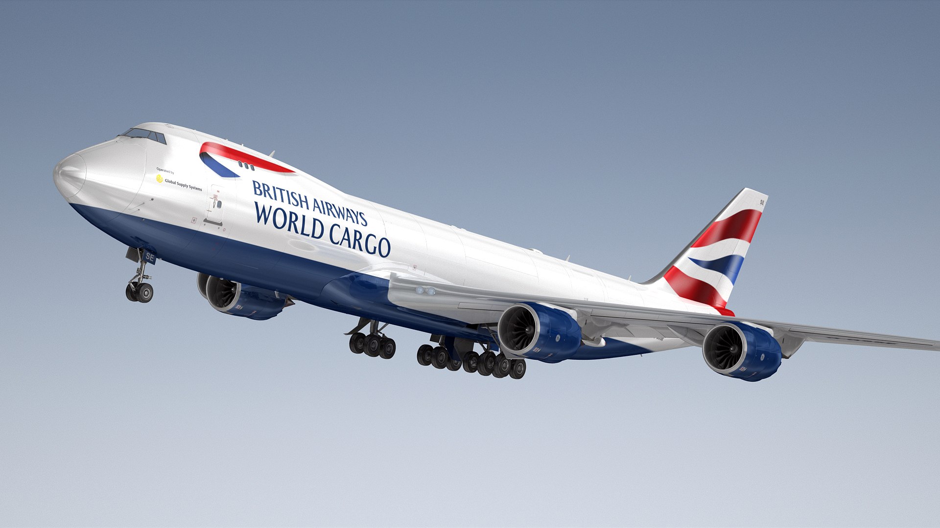 Boeing 747-8F British Airways World Cargo 3D Model - TurboSquid 2158512