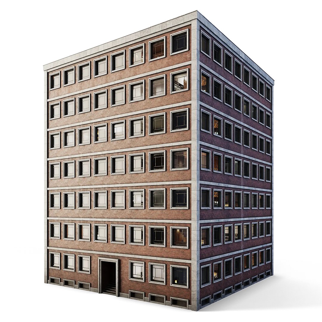 Tenement Building 3D Model - TurboSquid 2422222