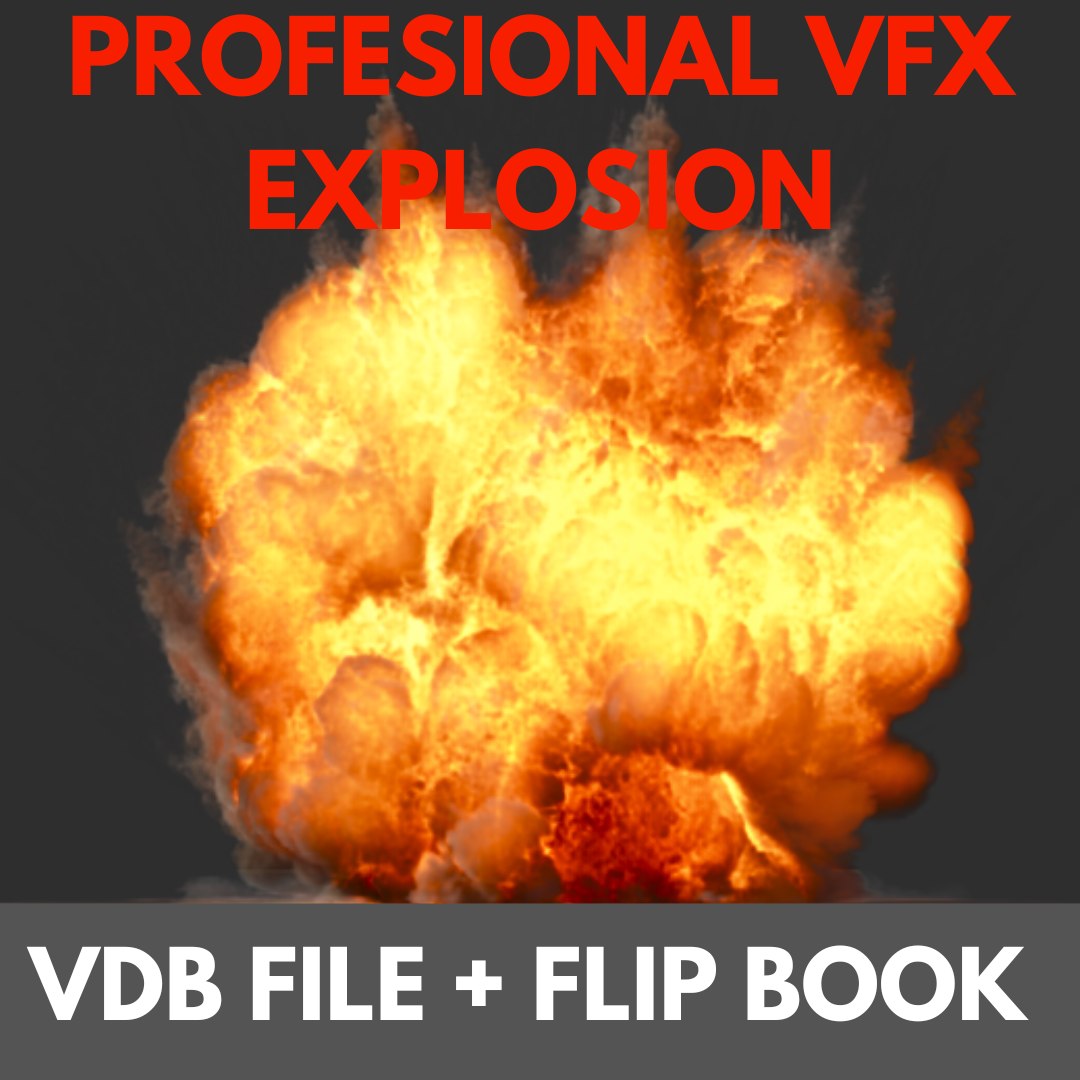 3D Large Explosion Vdb And Image Sequence - TurboSquid 2095293