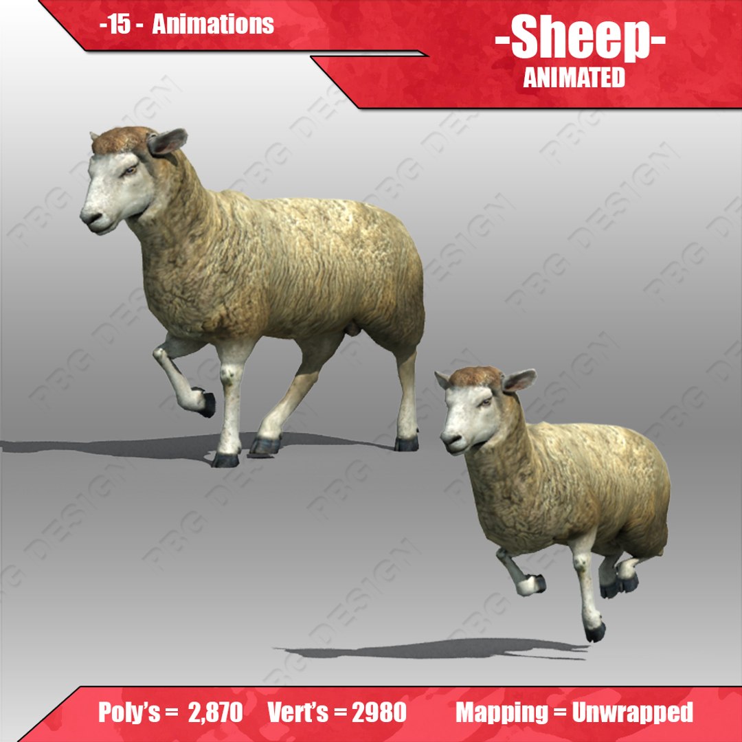 Sheep Animations 3d Model
