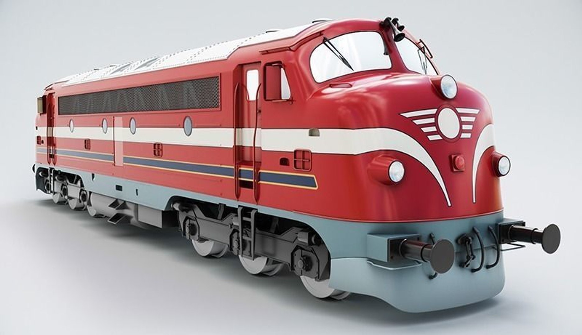 Nohab M61 Locomotive Engine Model - TurboSquid 1554622