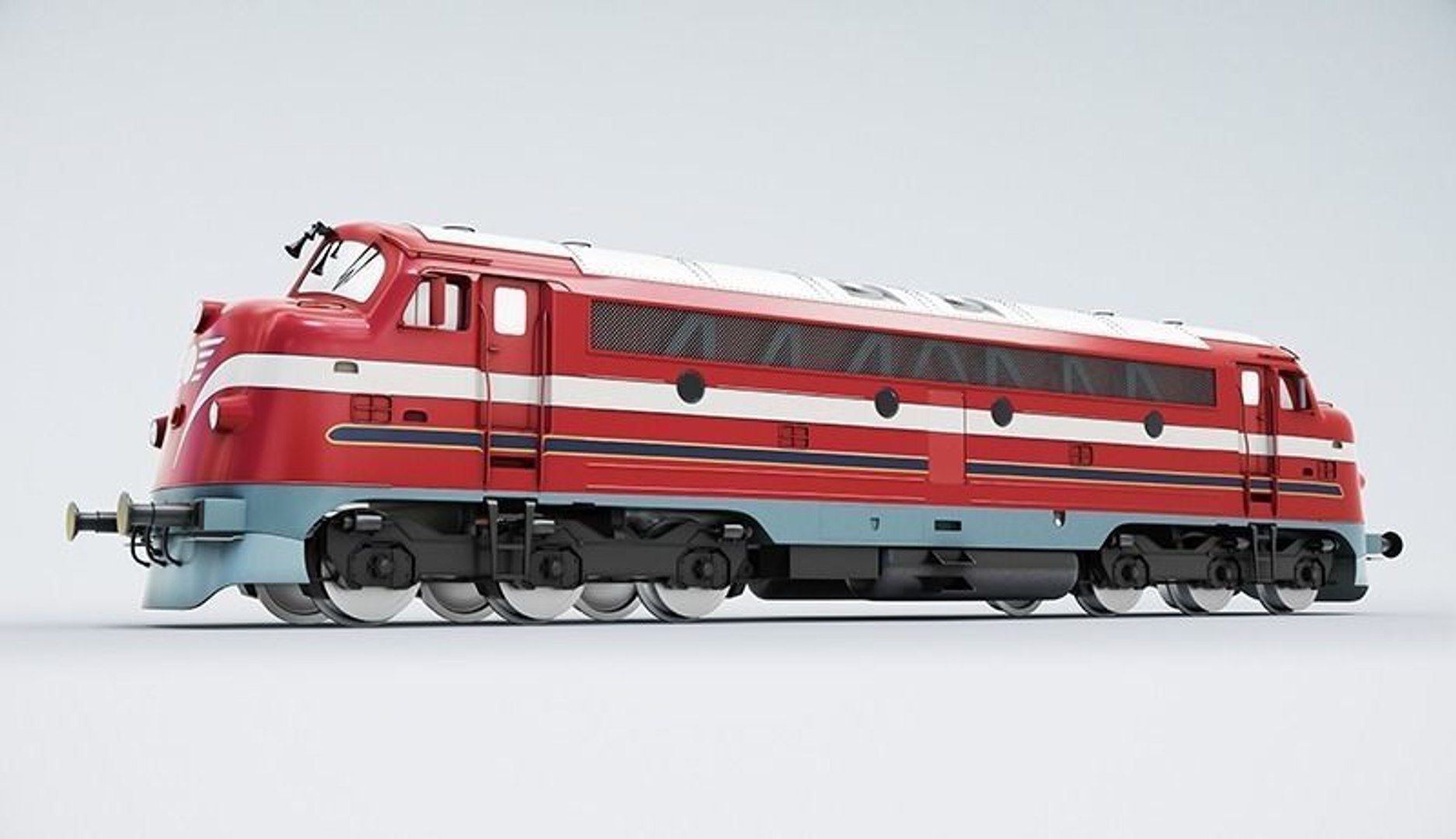 Nohab M61 Locomotive Engine Model - TurboSquid 1554622