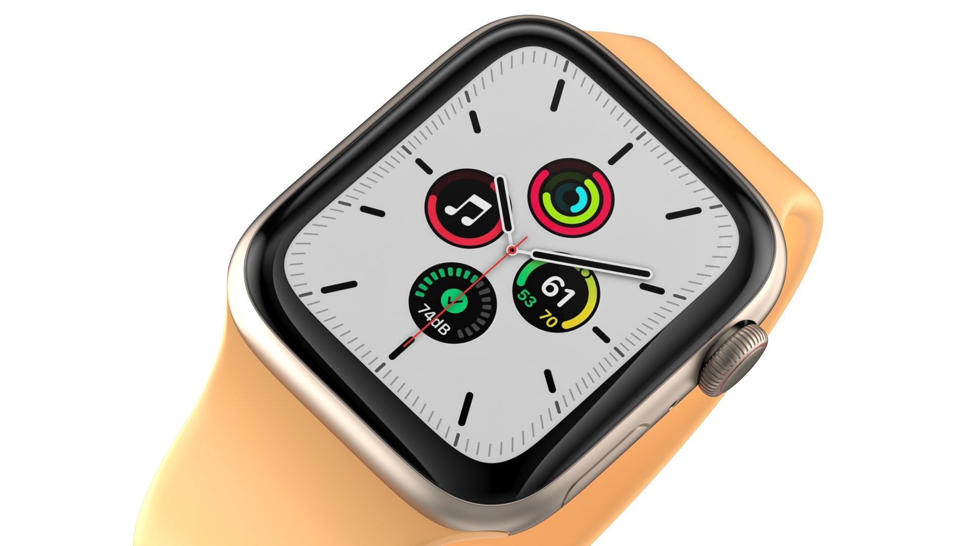 Apple Watch SE Gold 3D Model - TurboSquid 2080684