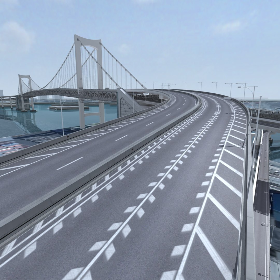 3d model rainbow bridge area version