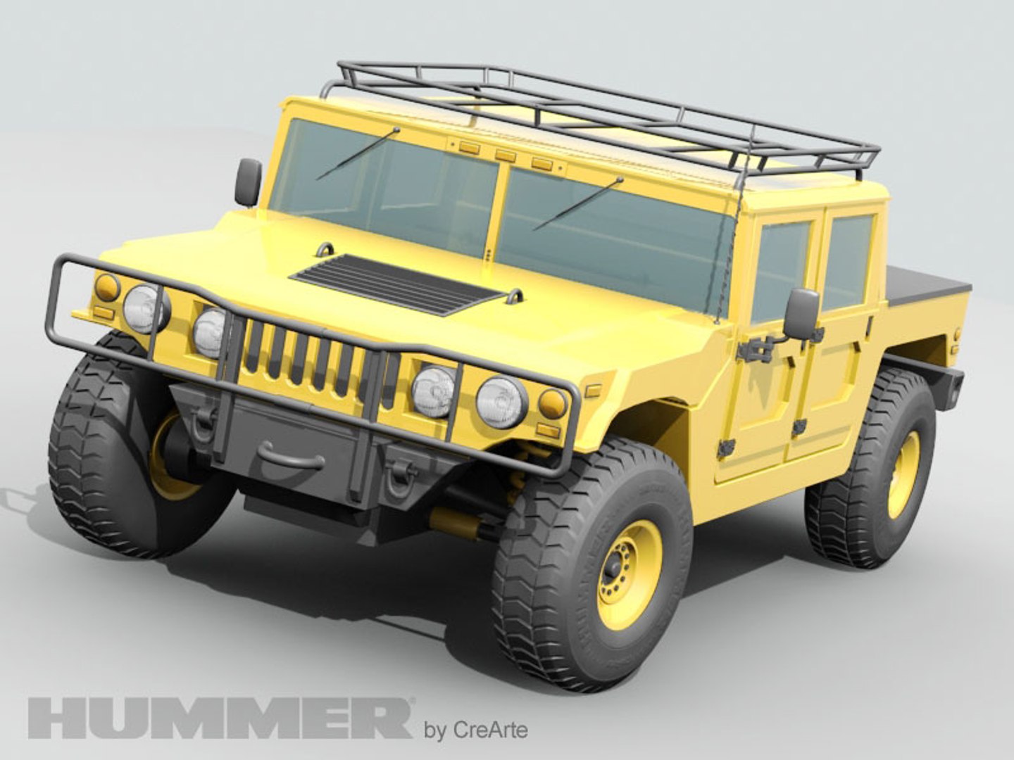Hummer Jeep 3d Model