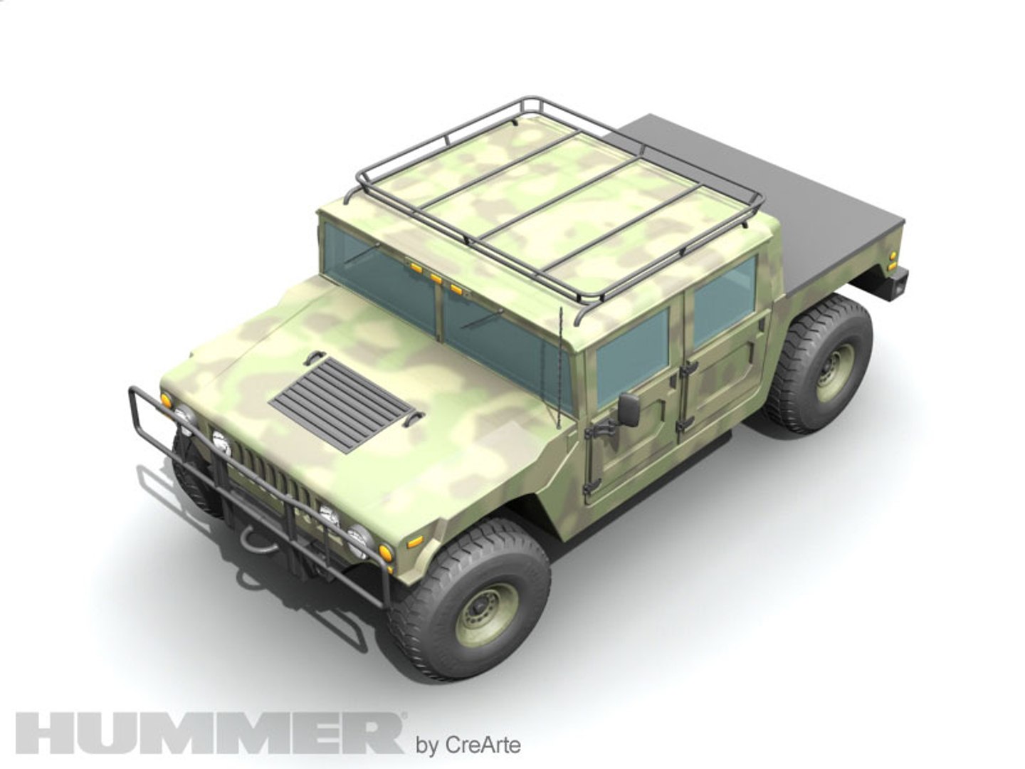 Hummer Jeep 3d Model