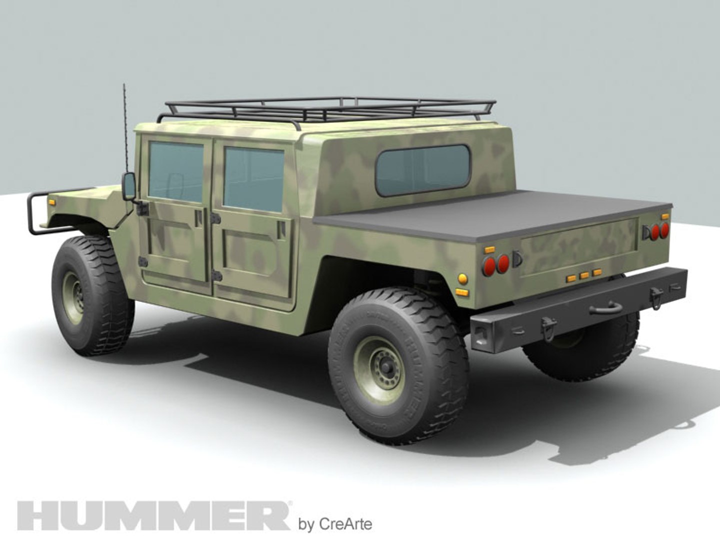 Hummer Jeep 3d Model