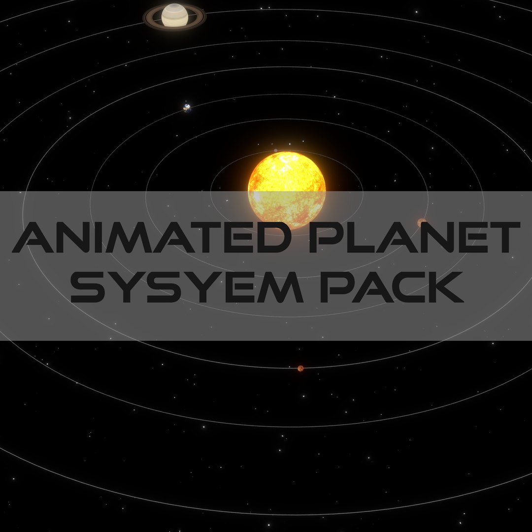 3d Model Pack Planets Animation