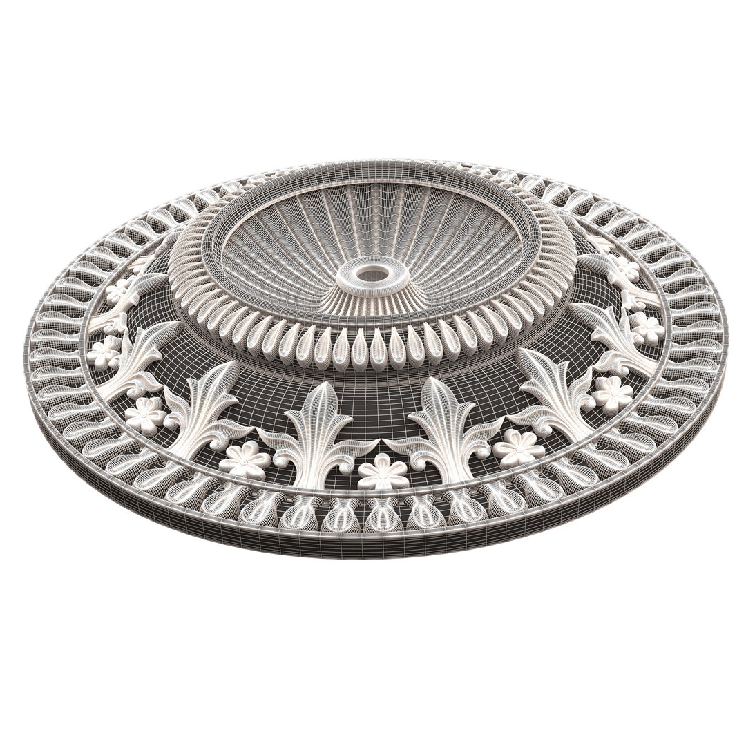 3D Ceiling Rosette 011 - TurboSquid 2324926