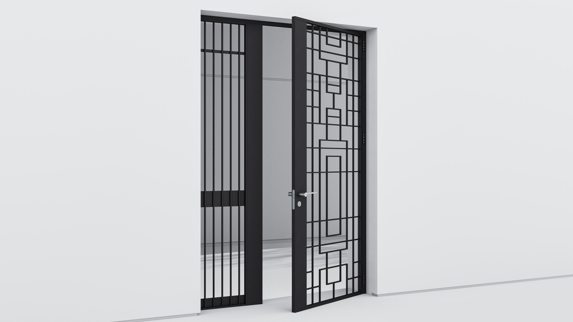 Aluminium door 312 3D model - TurboSquid 2058220