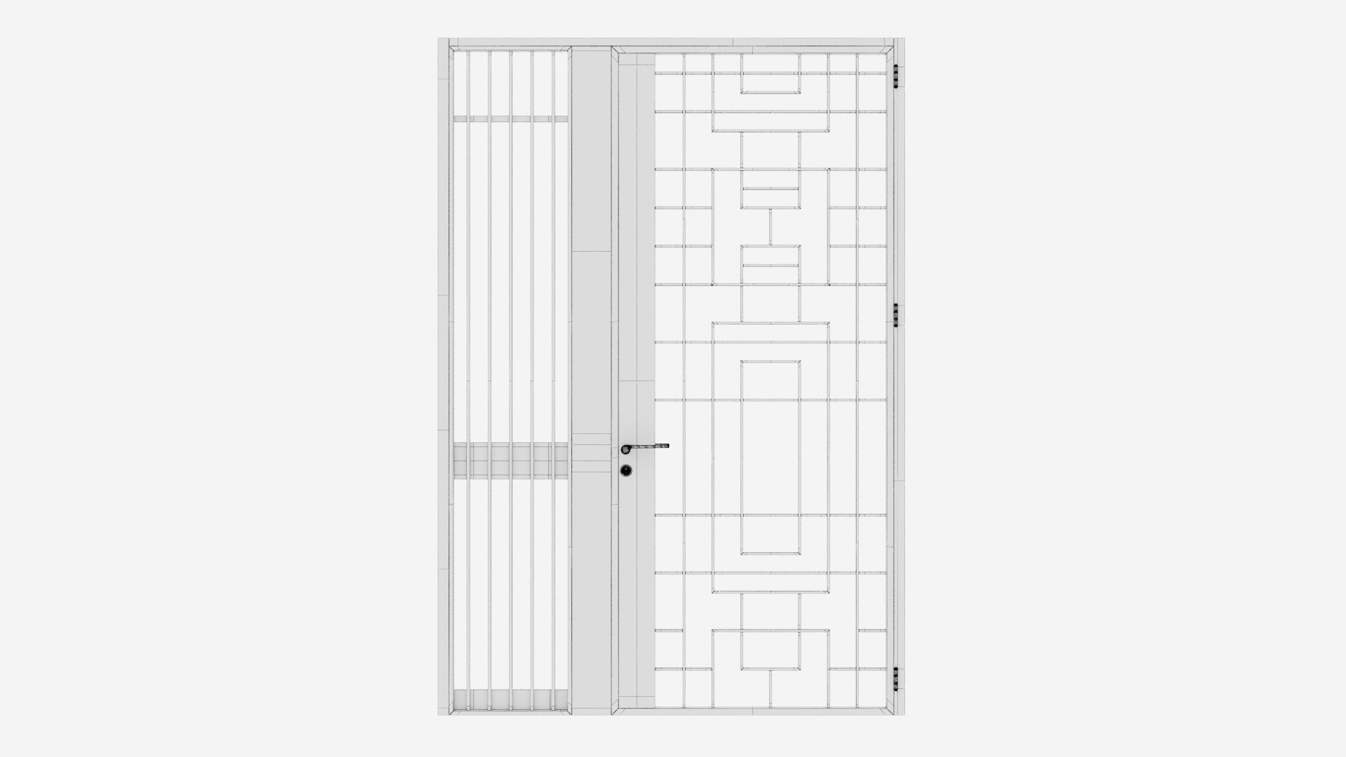Aluminium door 312 3D model - TurboSquid 2058220