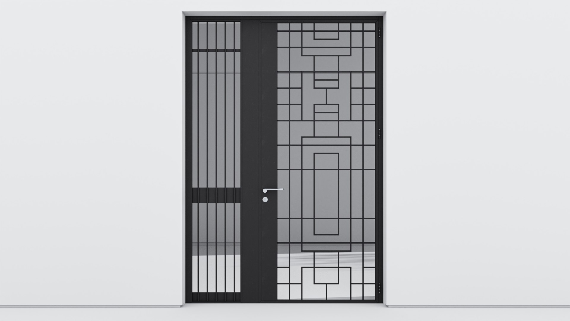 Aluminium door 312 3D model - TurboSquid 2058220