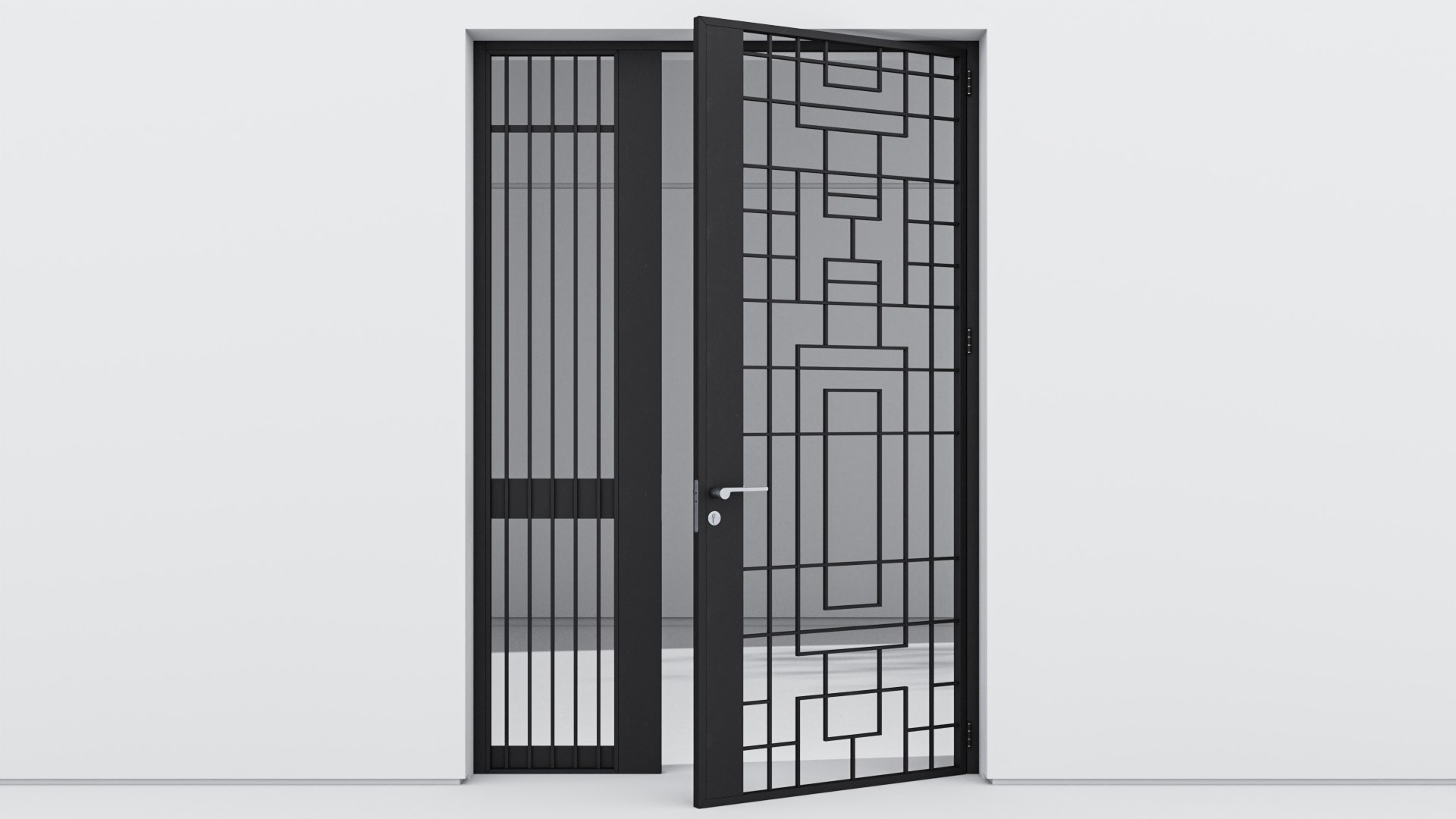 Aluminium door 312 3D model - TurboSquid 2058220