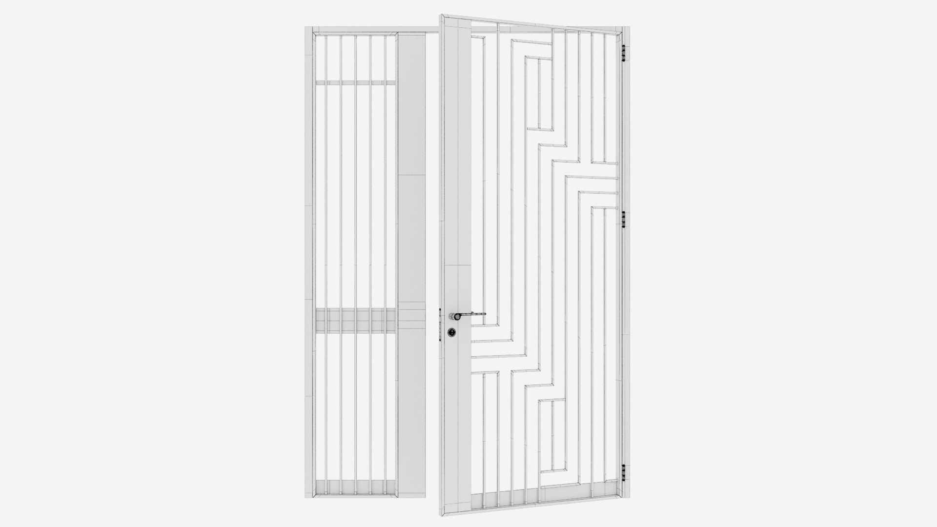 Aluminium door 312 3D model - TurboSquid 2058220