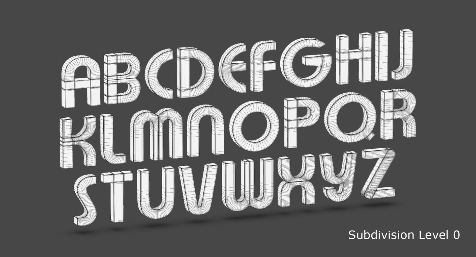 3d Model Letters Rigging