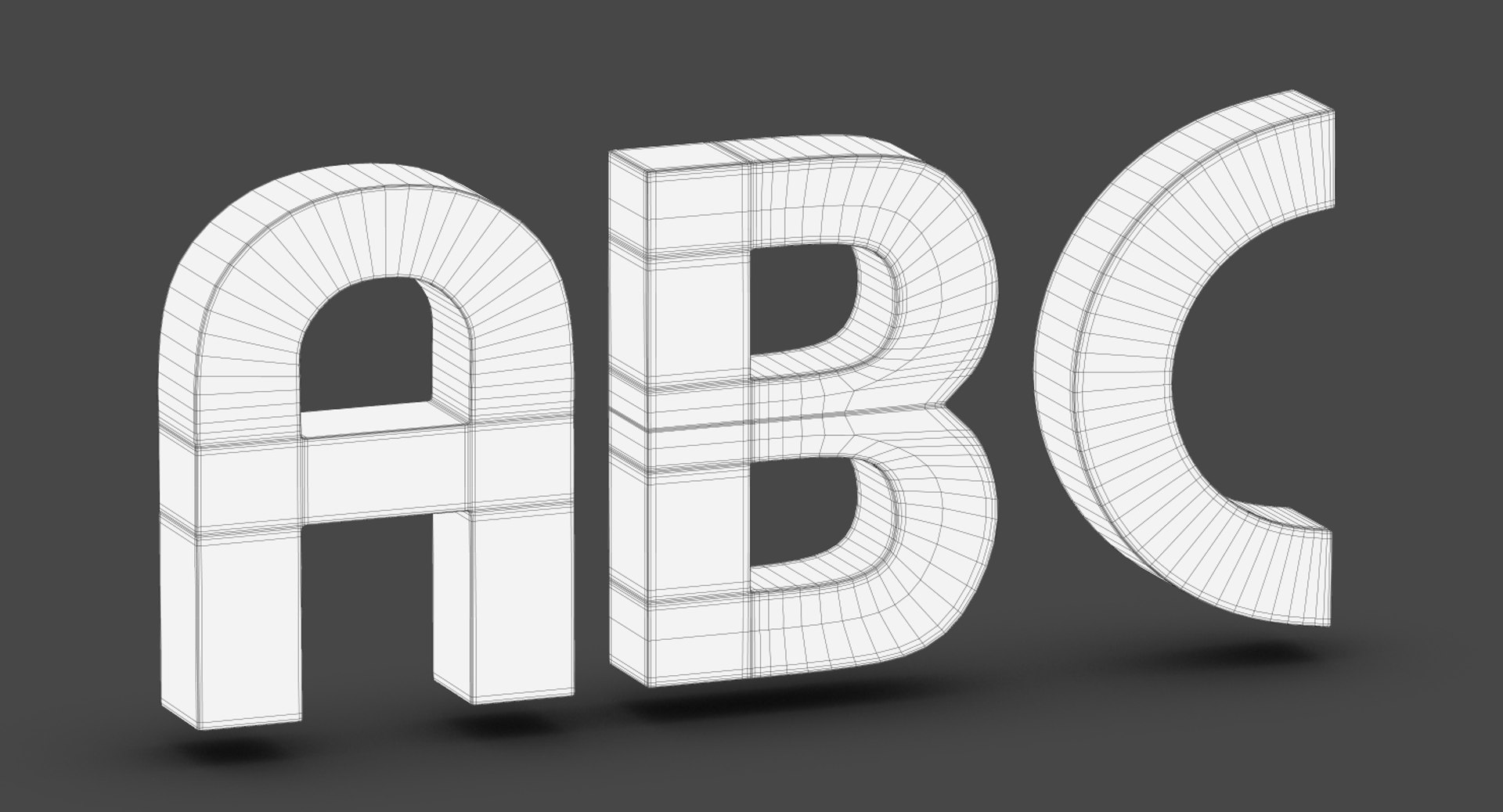 3d Model Letters Rigging
