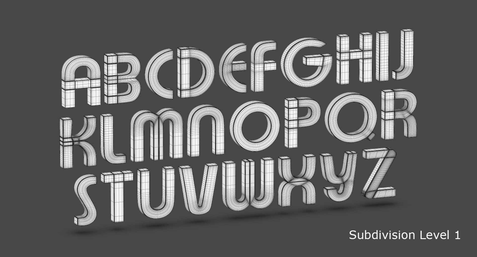 3d Model Letters Rigging