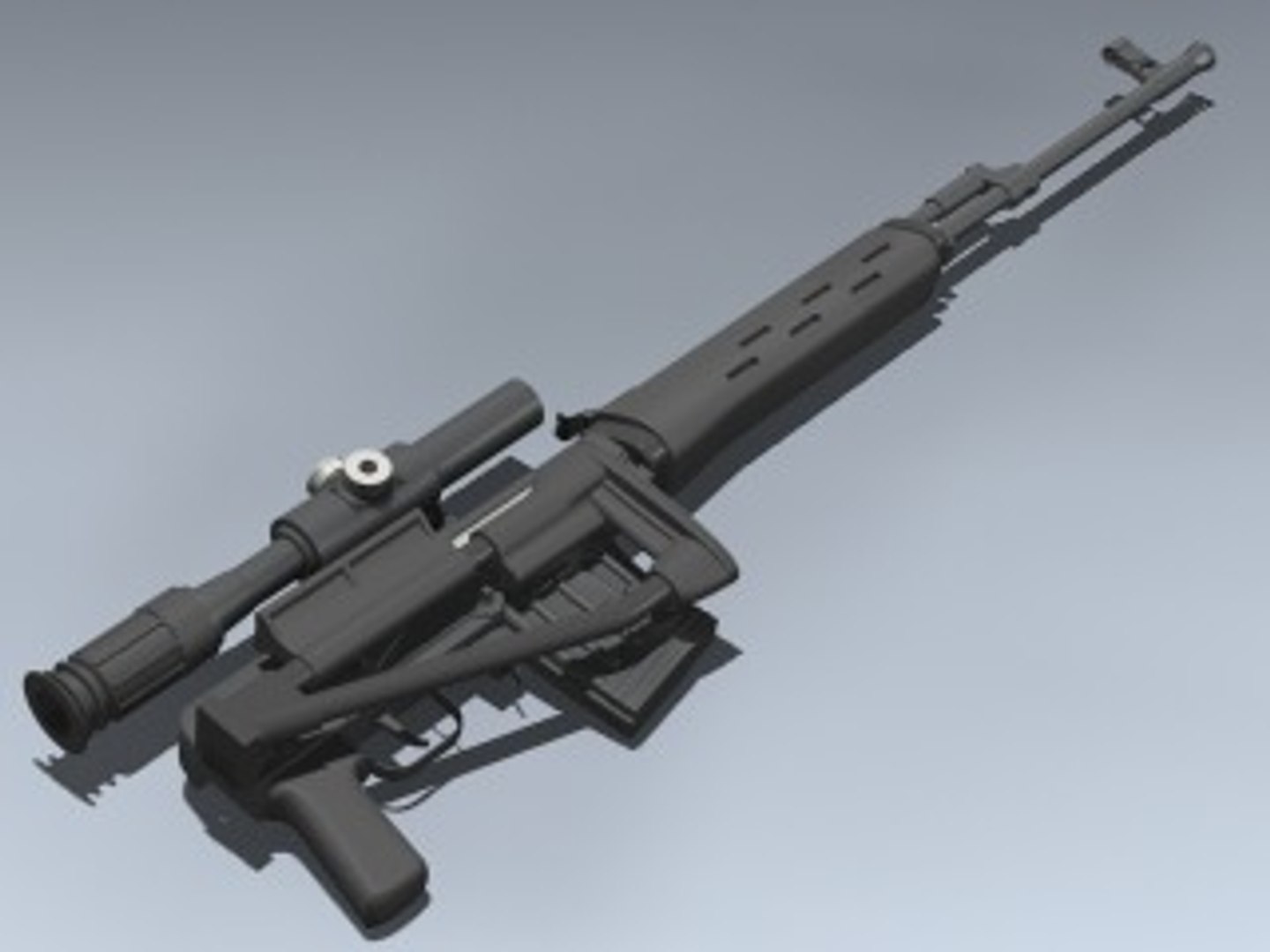 3ds Max Svds Dragunov