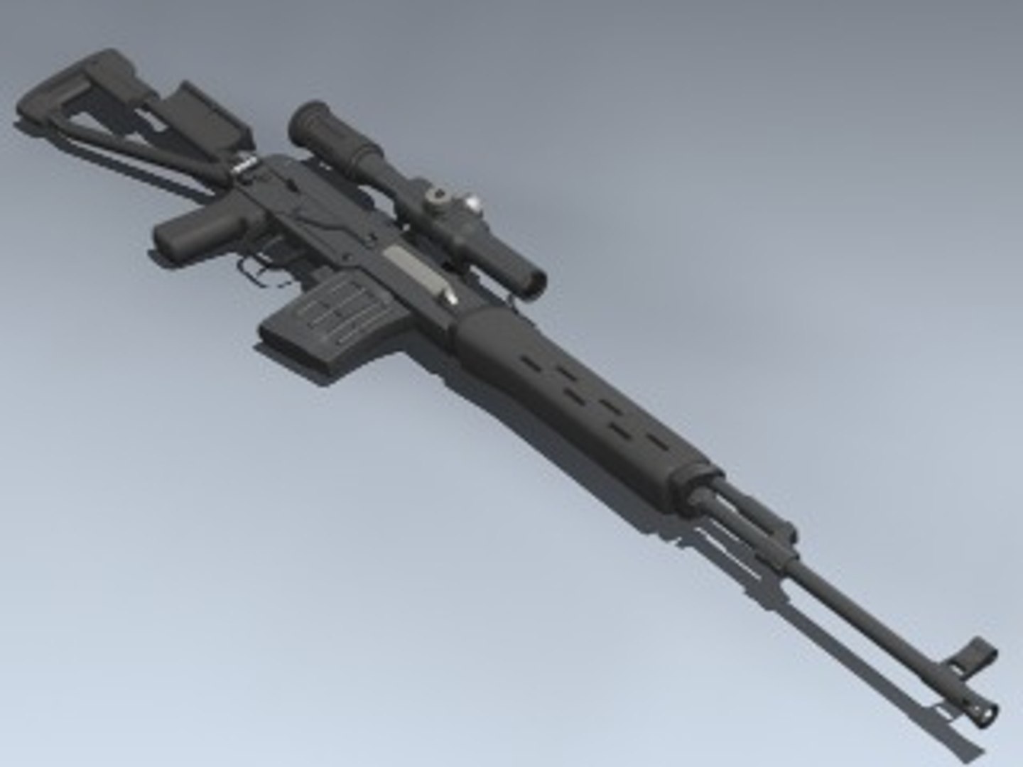 3ds Max Svds Dragunov