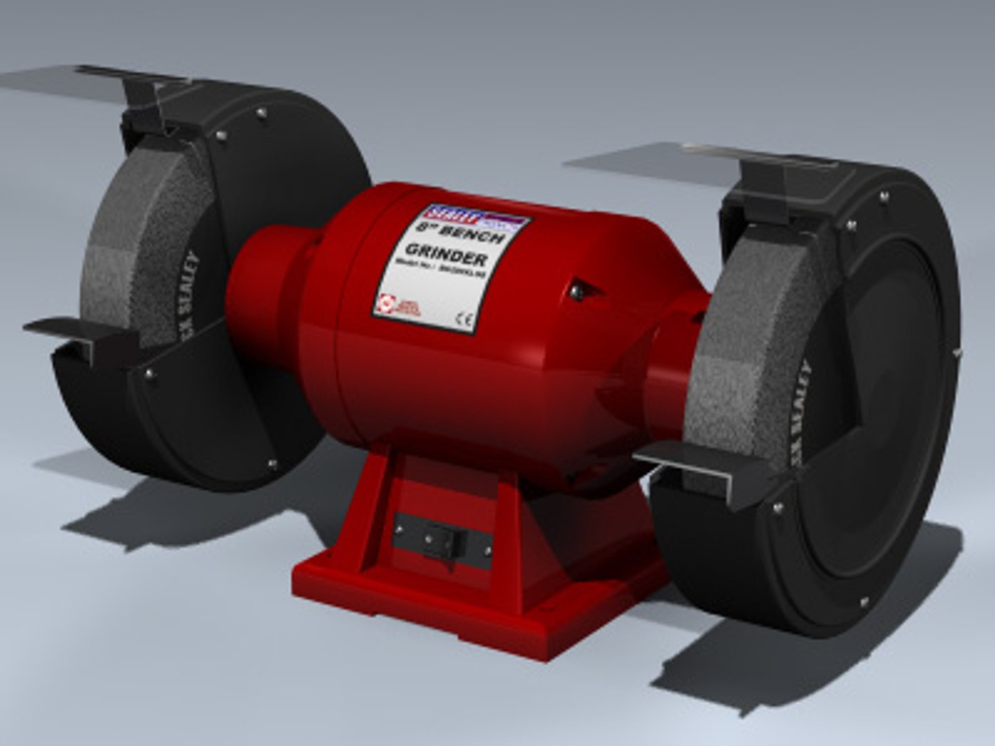 3d Bench Grinder Model