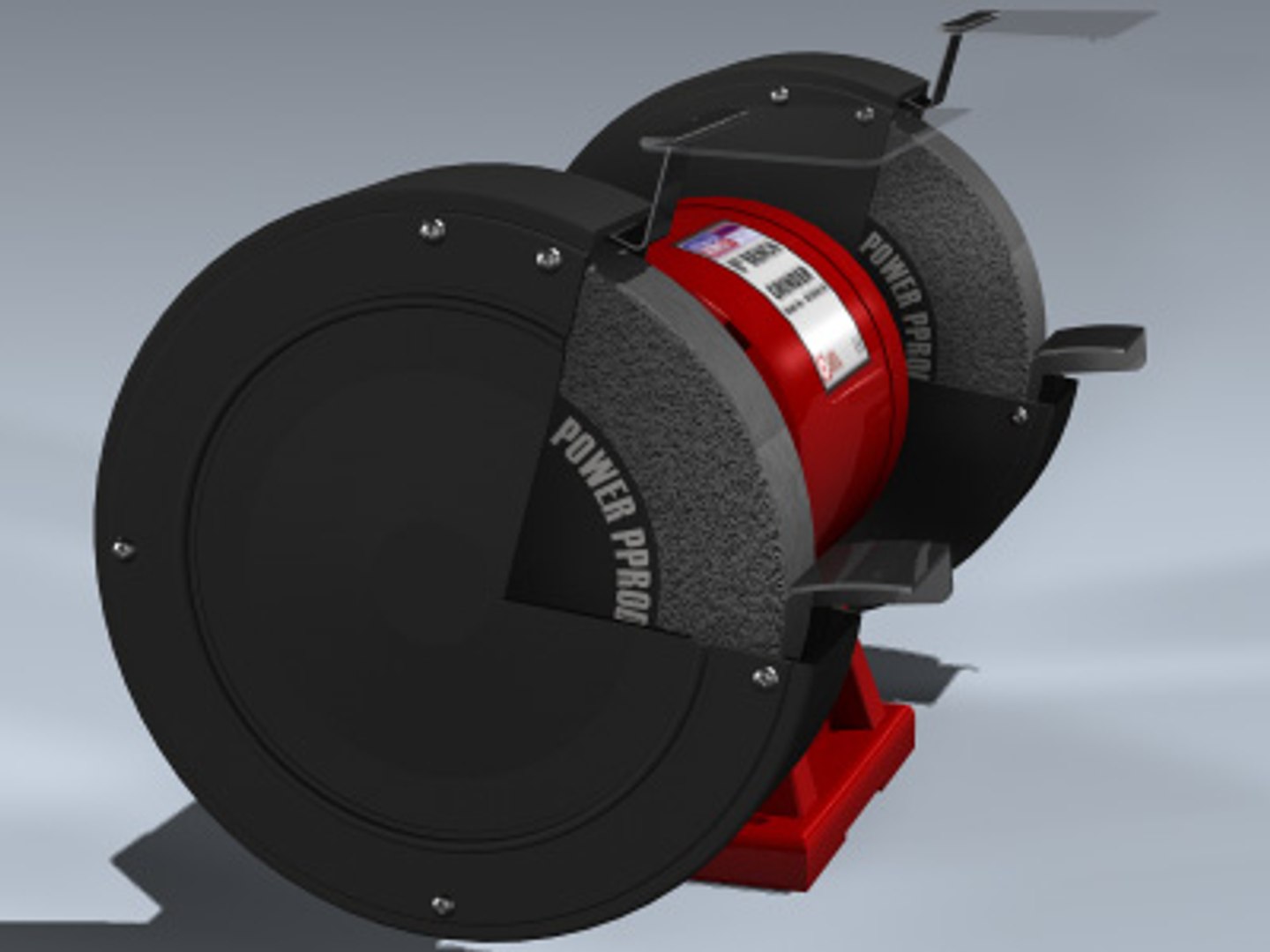 3d Bench Grinder Model