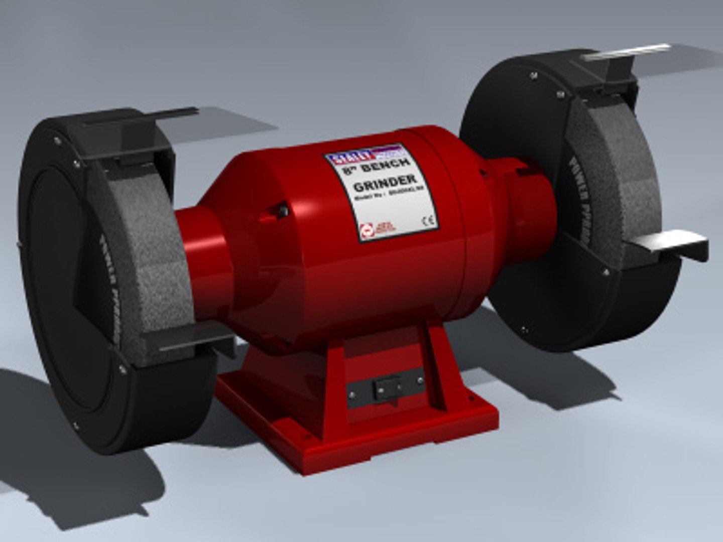 3d Bench Grinder Model