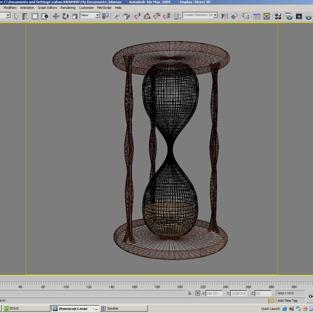 Sand Clock Model - TurboSquid 1315628